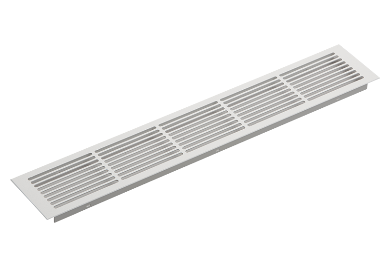 338497, Air grate 500x86 aluminum pntd white RAL-9003 Flow200cm² | HT ...