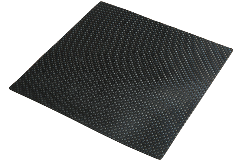 328887, Måtte 20000x525 2,5 PVC Knopper sort Roll | HT Bendix